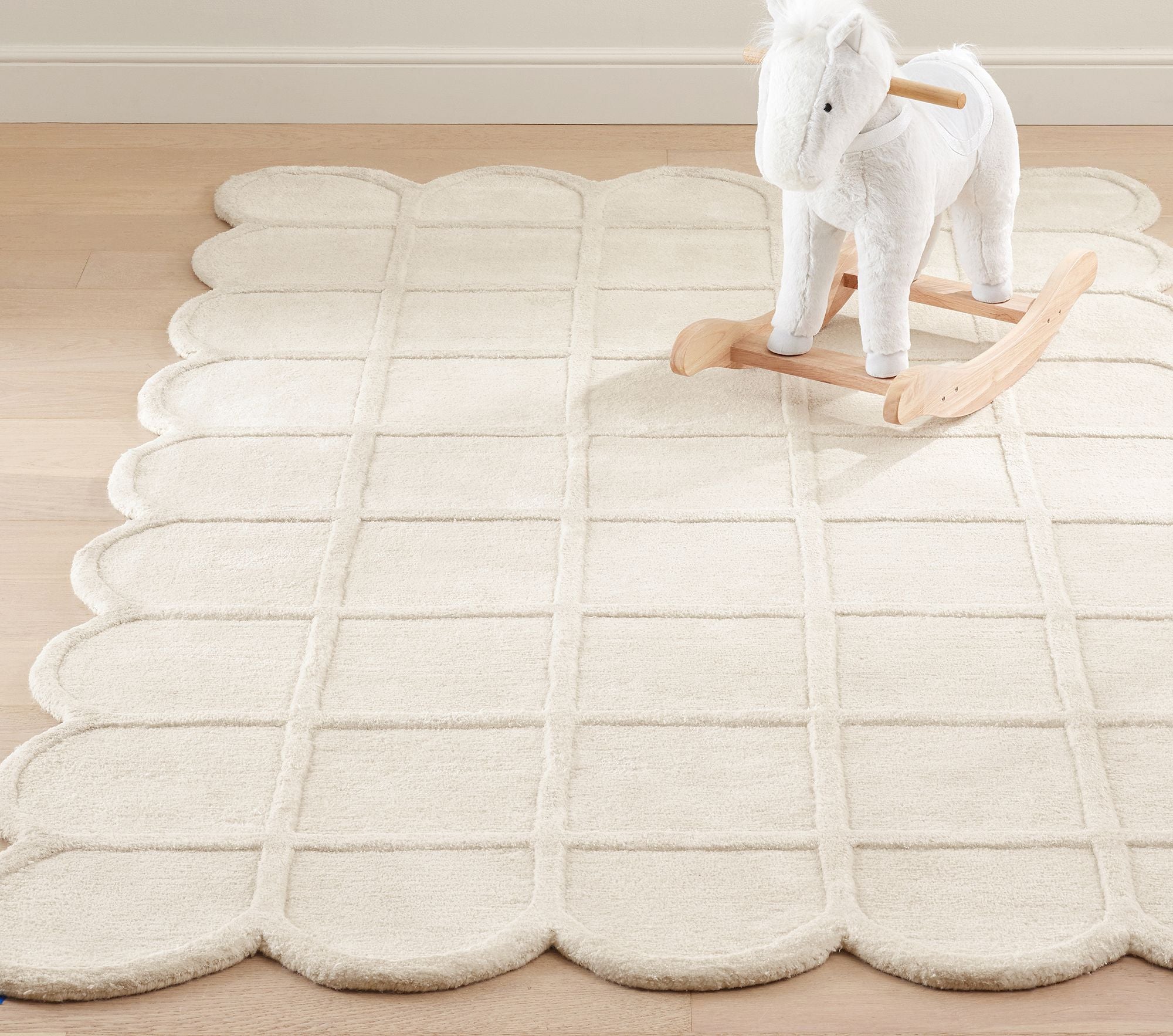 Selena Scallop Premium Hand Tufted Wool Rug | Shop USA Today – Anthrofy